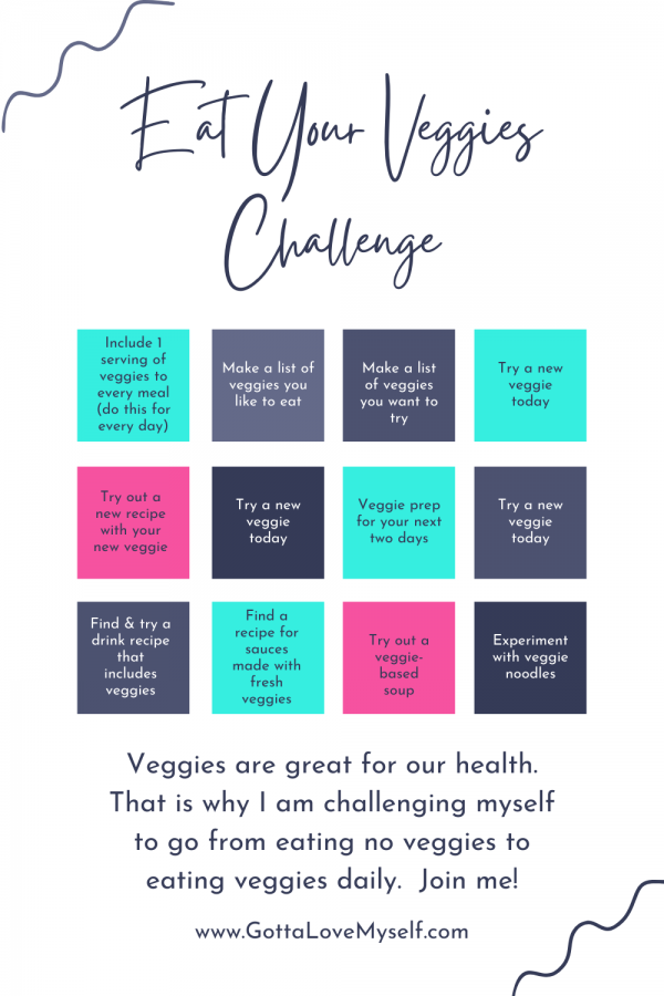 Eat Your Vegetables Challenge - Are you with me? - Gotta Love Myself